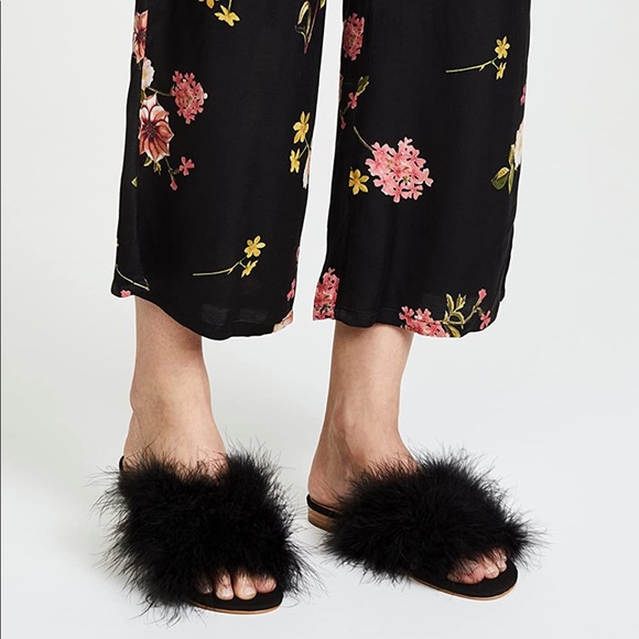 the fix | Shoes | Womens Nadia Feather Slide Sandal Flat Shoe Black ...